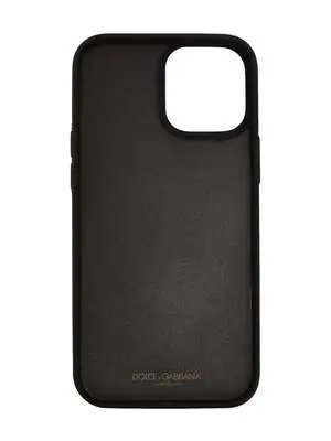 Dolce & Gabbana Logo Plate Calfskin Iphone 12 Pro Case