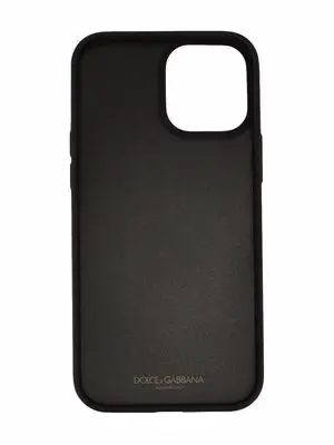 Dolce & Gabbana Logo Plate Calfskin Iphone 12 Pro Case