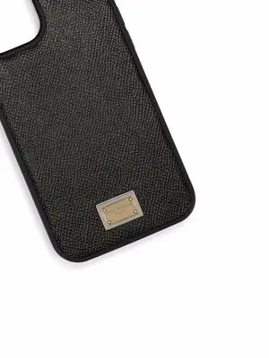 Dolce & Gabbana Logo Plate Calfskin Iphone 12 Pro Case