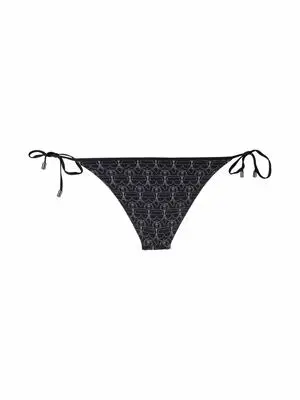 Karl Lagerfeld Monogram-pattern Side-tie Bikini Briefs
