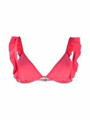 Karl Lagerfeld Monogram Triangle Bikini Top