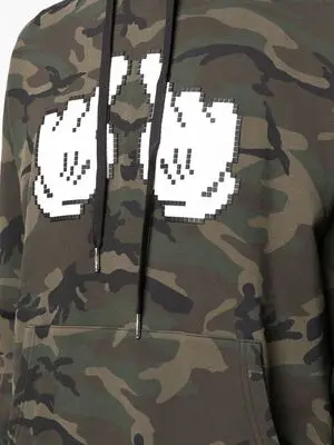 MOSTLY HEARD RARELY SEEN Double F-print Cotton Hoodie