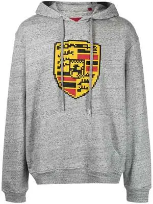 MOSTLY HEARD RARELY SEEN Turbo-print Cotton Hoodie - Grey