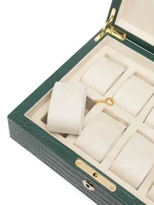 RAPPORT LONDON Eight-piece Watch Box - Green