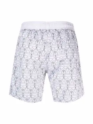 Karl Lagerfeld Monogram Swim Shorts