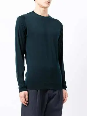 John Smedley Fine-knit Wool Jumper - Green