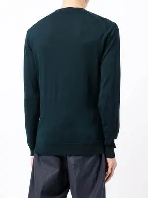 John Smedley Fine-knit Wool Jumper - Green