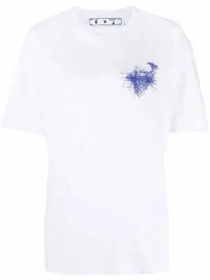 Off-White Printed Organic Cotton T-shirt - White