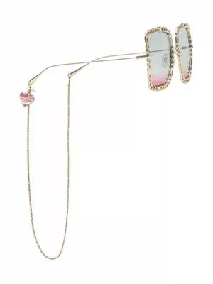 Gucci Chain-link Frame Sunglasses