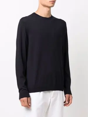 ALLUDE Fine-knit Virgin Wool Jumper - Blue