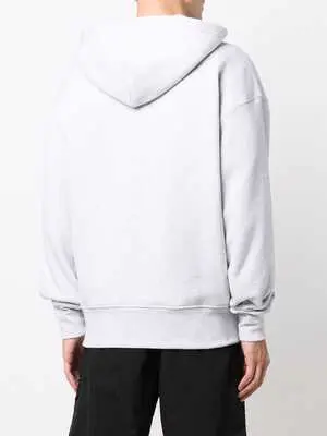 MSGM Logo Print Zip-up Hoodie