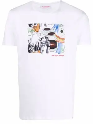 Orlebar Brown Orb-t Collage Print T-shirt - White