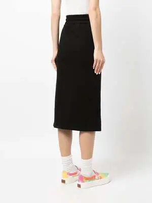 GOODBOY Logo-embroidered Jersey Midi Skirt - Black