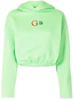 GOODBOY Logo-embroidered Cropped Hoodie - Green