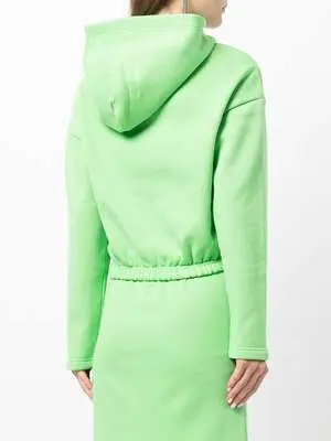 GOODBOY Logo-embroidered Cropped Hoodie - Green