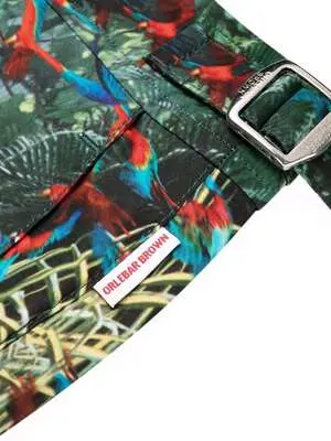 Orlebar Brown Tropical Print Buckle Swim Trunks