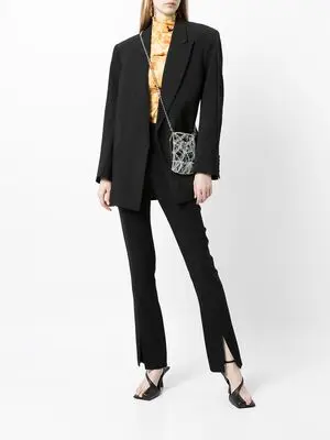 SAMUEL GUÌ YANG Double-breasted Peak Lapel Blazer