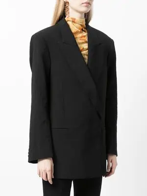 SAMUEL GUÌ YANG Double-breasted Peak Lapel Blazer