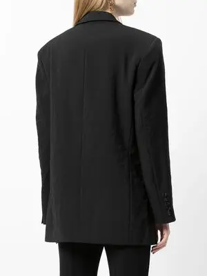 SAMUEL GUÌ YANG Double-breasted Peak Lapel Blazer