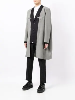 Comme Des Garçons Layered Panel Houndstooth Blazer