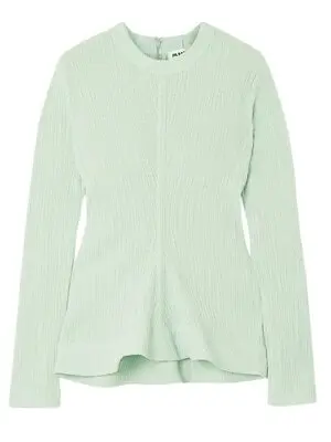 JIL SANDER - Textured-crepe Top