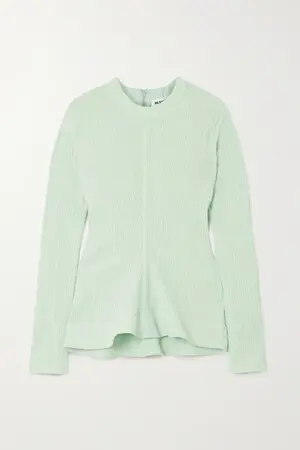 JIL SANDER - Textured-crepe Top