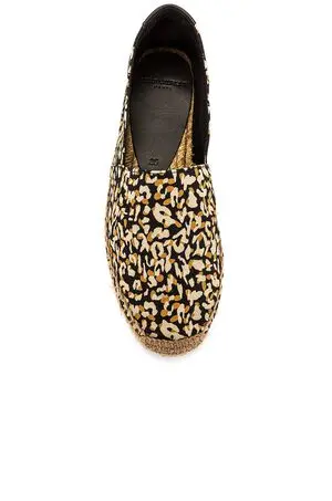 Saint Laurent Signature Espadrille Flats - Nero Multicolor