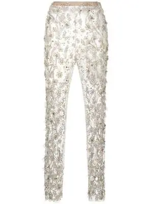 Jenny Packham Sequined Tapered Trousers