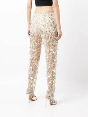 Jenny Packham Sequined Tapered Trousers