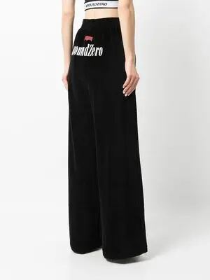 GROUND ZERO Velvet Wide-leg Trousers