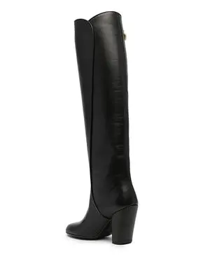 Ports 1961 Leather High Heel Over The Knee Boots