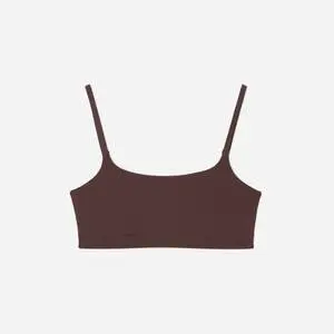 Everlane Invisible Square-neck Bralette - Dark Tan