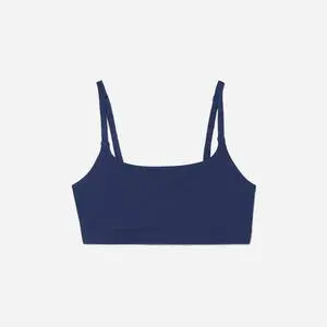 Everlane Invisible Square-Neck Bralette Ocean Cavern