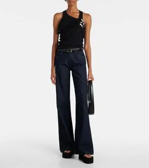 Coperni Platform Thong Sandals - Black