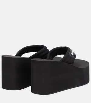 Coperni Platform Thong Sandals - Black