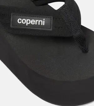 Coperni Platform Thong Sandals - Black