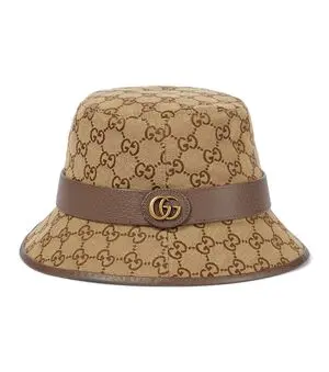Gucci Gucci GG Canvas Bucket Hat Brown