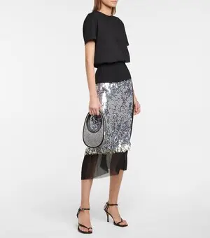Coperni Swipe Mini Embellished Bag