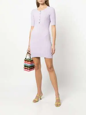 Lhd Samphire Knitted Dress - Purple