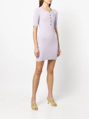 Lhd Samphire Knitted Dress - Purple