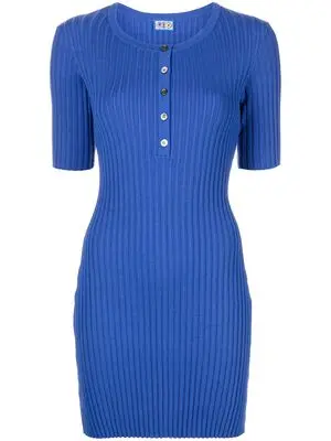 Lhd Samphire Knitted Dress - Blue