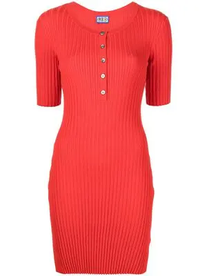 Lhd Samphire Knitted Dress - Red