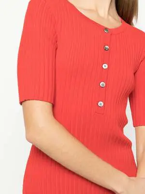 Lhd Samphire Knitted Dress - Red