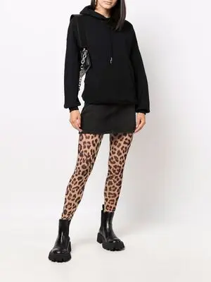 Philipp Plein Leopard-print Semi-sheer Leggings