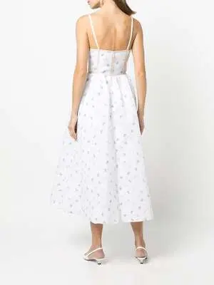 Rosie Assoulin Floral-embroidered Shift Dress