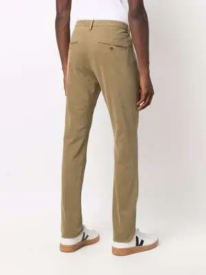 DONDUP Jetted-pocket Cotton Chinos - Neutrals