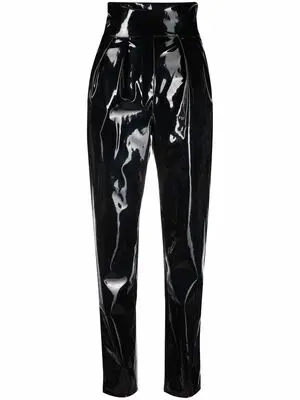 Philipp Plein High-waisted Latex Trousers
