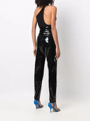 Philipp Plein High-waisted Latex Trousers
