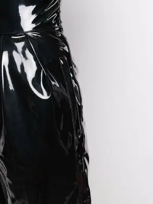 Philipp Plein High-waisted Latex Trousers
