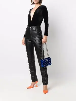Kurt Geiger Mini Kensington Velvet Shoulder Bag